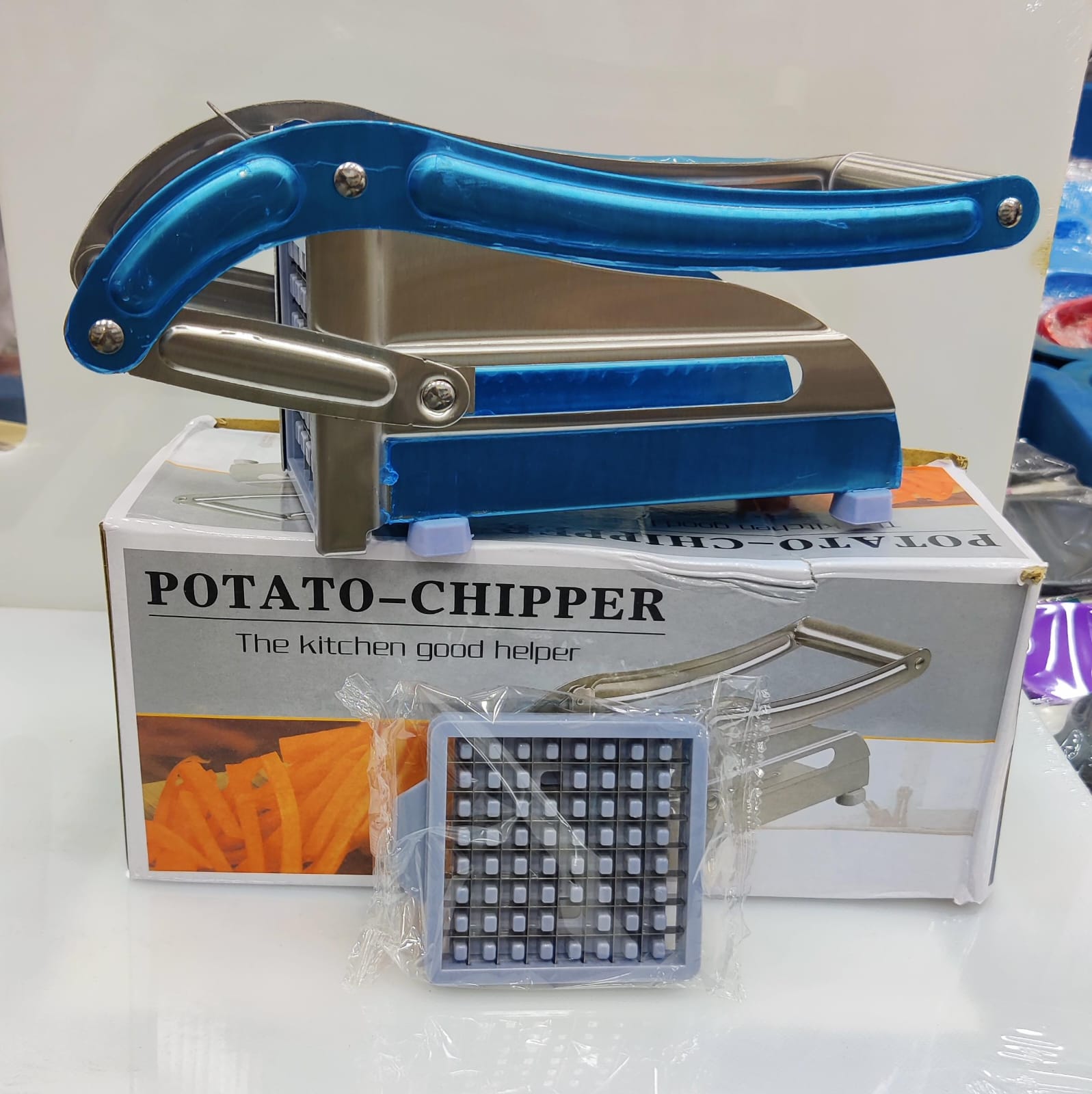 POTATO CHIPPER STEEL DOUBLE BLADE – buy&relax